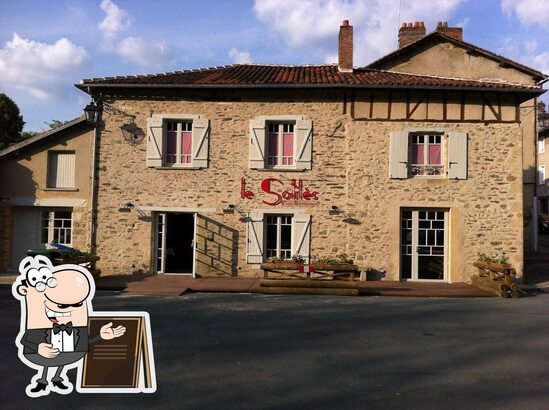 Menu at Le Solilès restaurant, Solignac