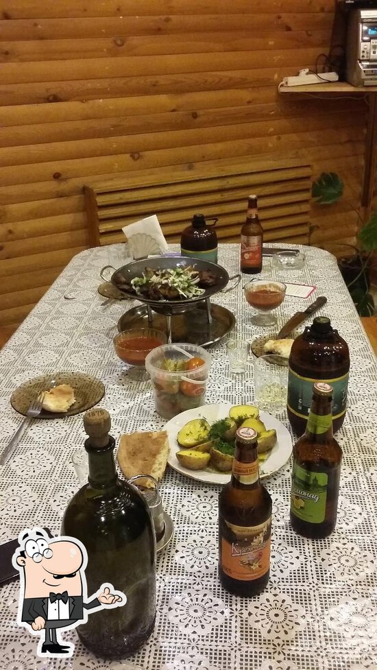 Menu au Kafe Vanka-vstanka café, Volgograd