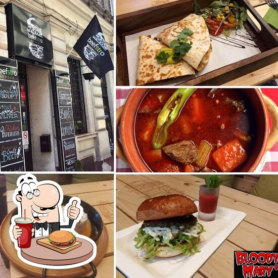 Menu at Beefstro Burger & Restaurant, Budapest