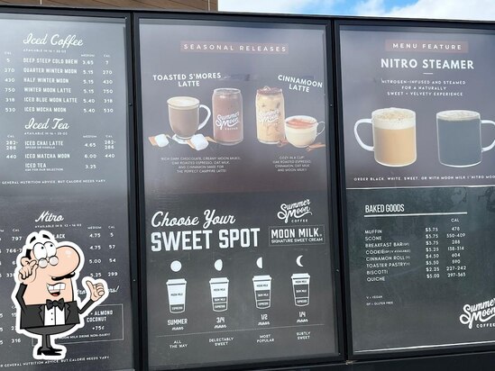 Menu at Summer Moon Coffee restaurant, Lockhart