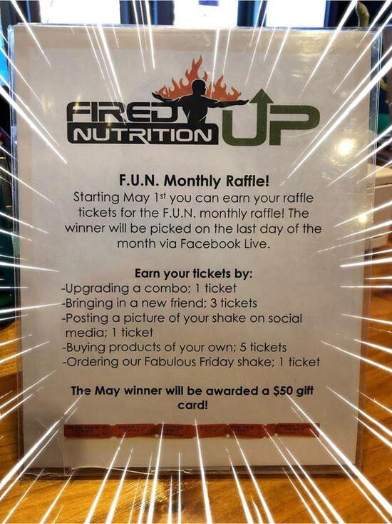 Menu at Fired-Up Nutrition pub & bar, Bozeman