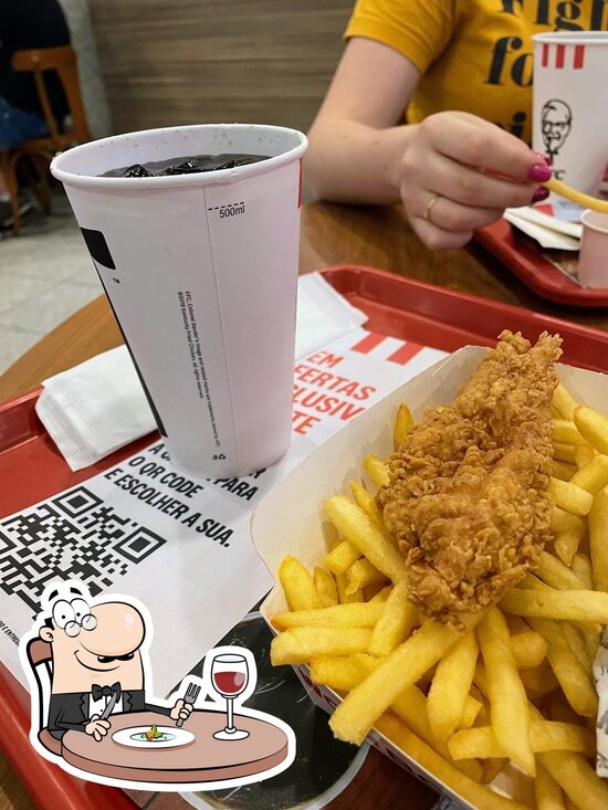 Menu em KFC restaurante, Novo Hamburgo