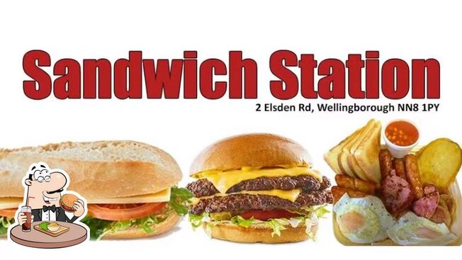 Menu at Sandwich Station, Wellingborough, 2 Elsden Rd