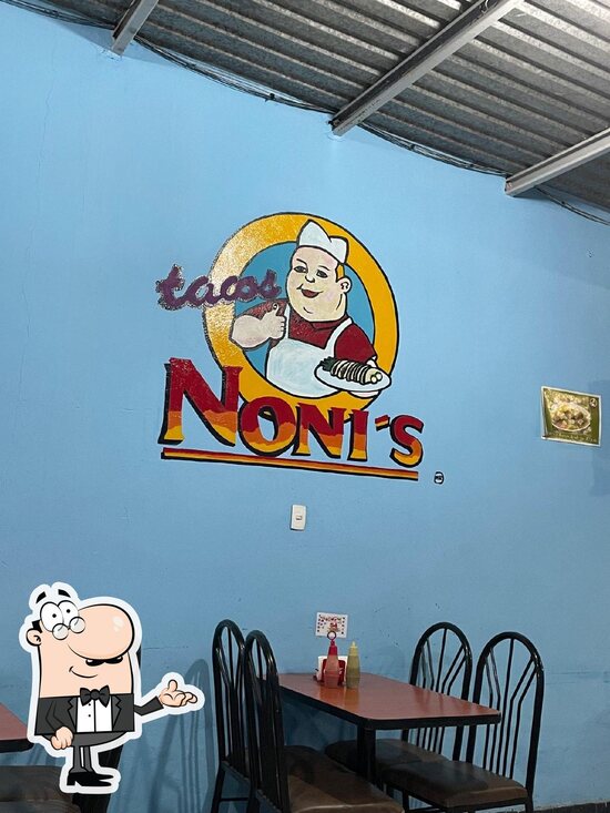 Menu at Tacos Nonis restaurant, Monterrey