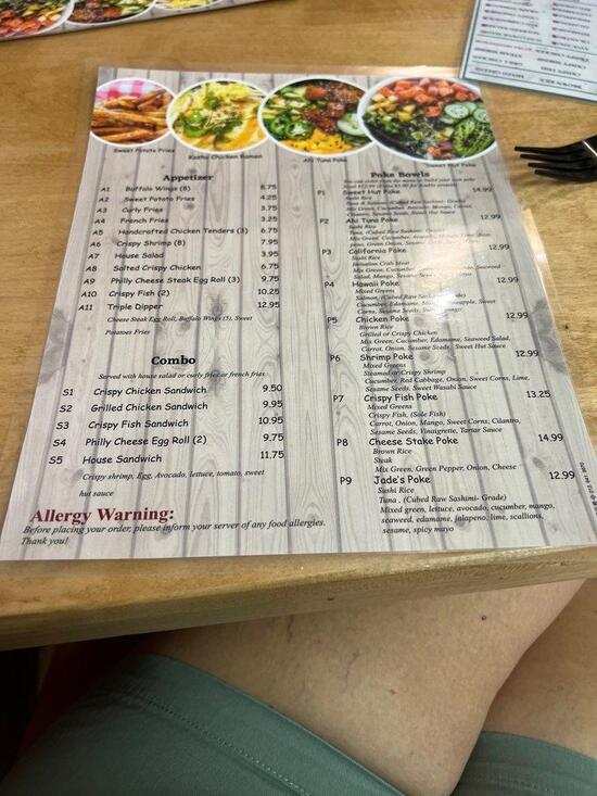 Menu at SWEET HUT CAFE, Martinsburg