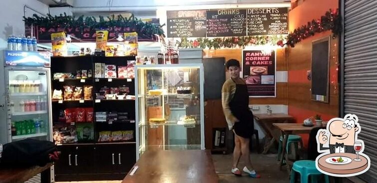 Menu at Ramyun corner and cakes cafe, La Trinidad
