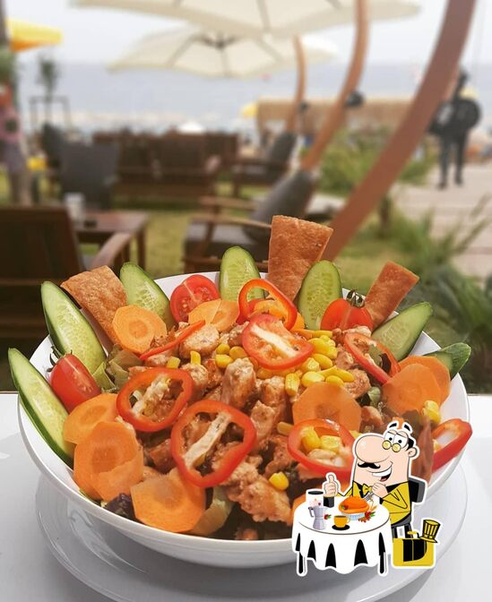 Menu at Roxy beach club, Antalya