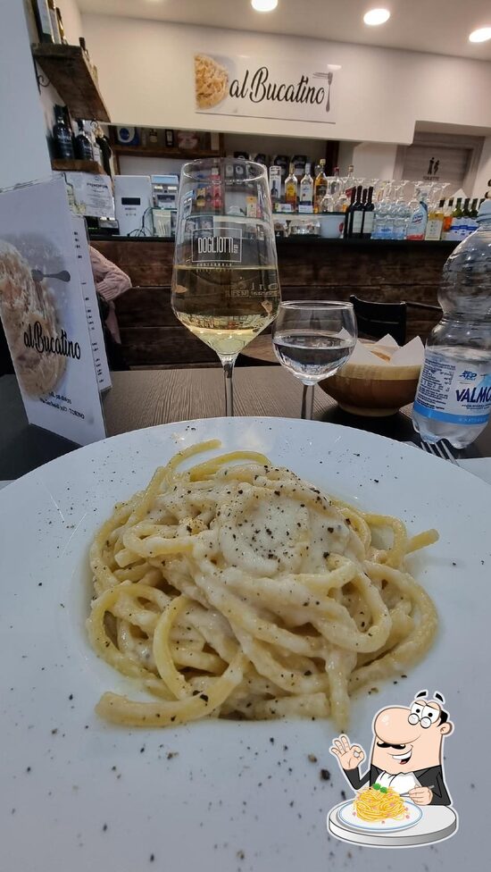 Menu au al bucatino restaurant, Turin