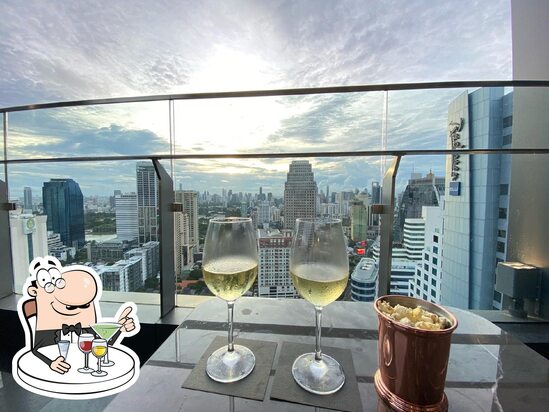 Menu at Cooling Tower, Rooftop Bar, Bangkok