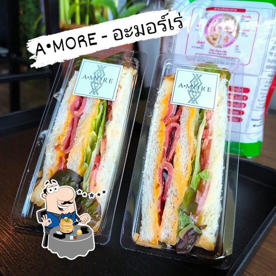 Menu at แซนวิช สลัดผัก A•MORE-อะมอร์เร่, Map Ta Phut