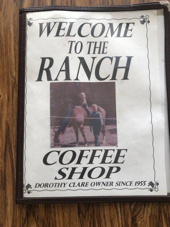 Menu at Ranch Coffee Shop restaurant, Stockton