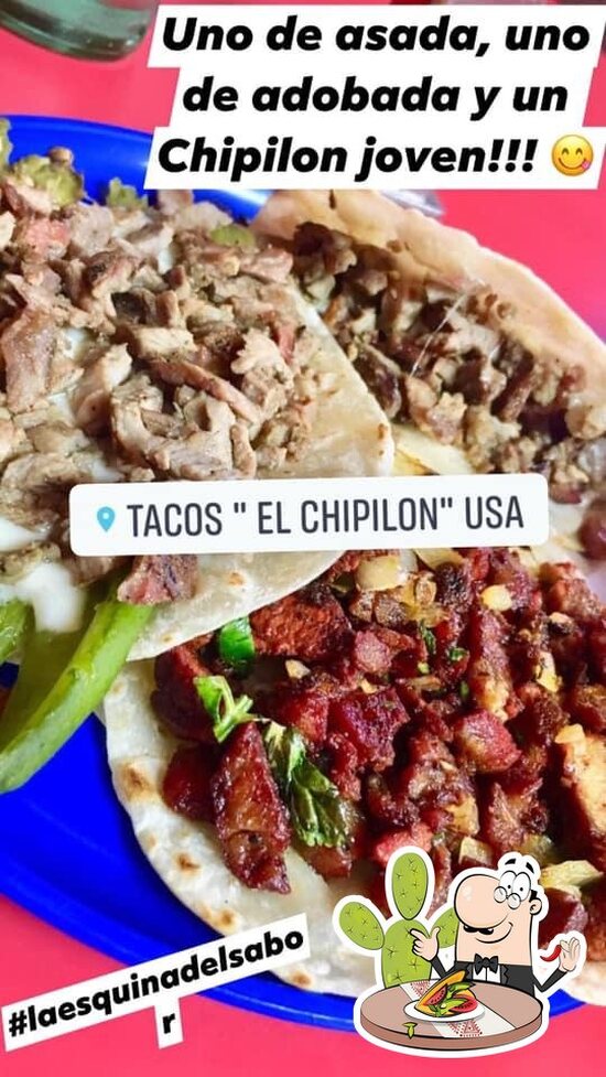 Menu at Tacos El Chipilon USA restaurant, San Luis