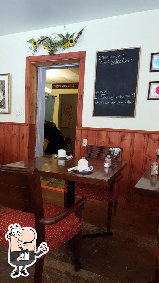 Menu at Le Café Entre Amis, Montebello