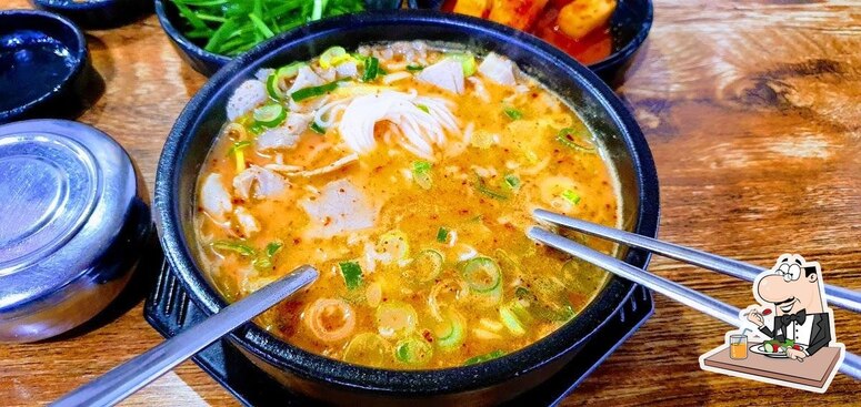 Menu at Busan Myeongga Gukbap restaurant, Busan