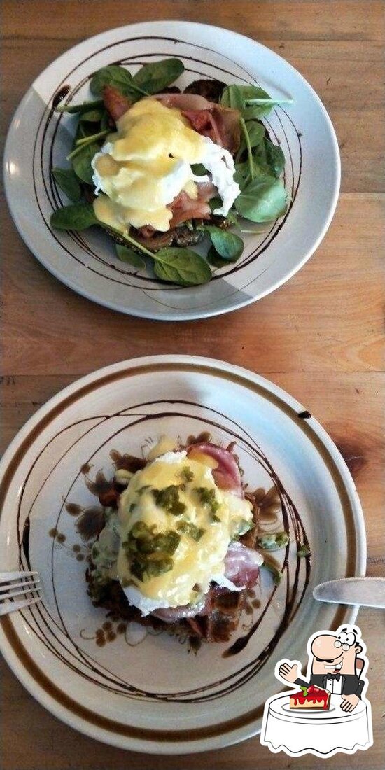 Menu at The Blue Poppy coffee house, Morningside