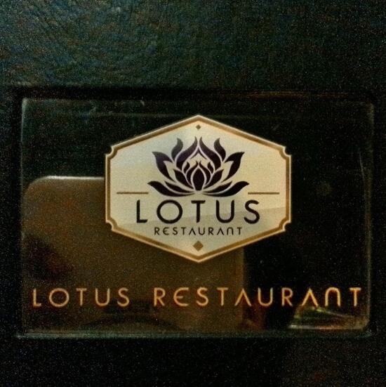 Menu at Lotus Restaurant, Yogyakarta