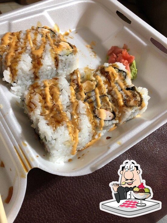 Menu at OEC Japanese Express restaurant, Meridian