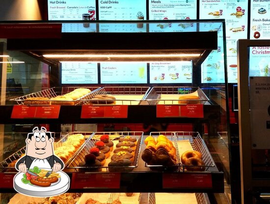 Menu at Tim Hortons restaurant, Warrington, Golden Square Shopping Centre