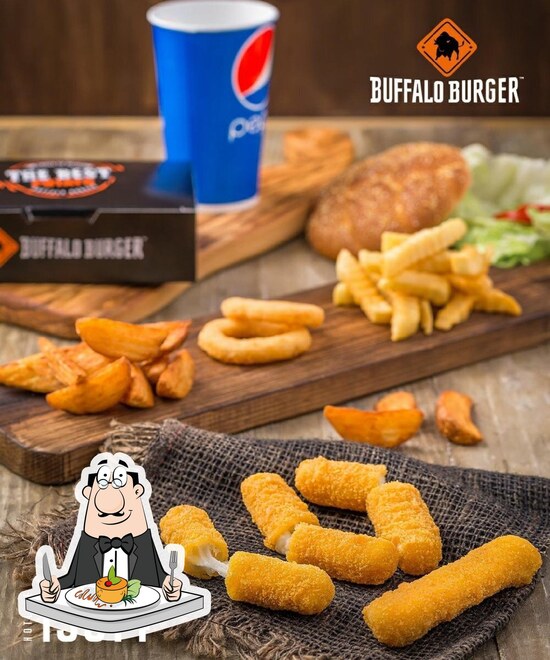 Menu at Buffalo Burger restaurant, Alexandria