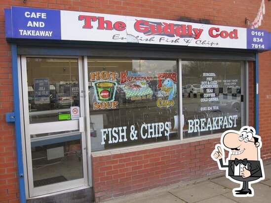 Menu at Cuddly Cod restaurant, Salford