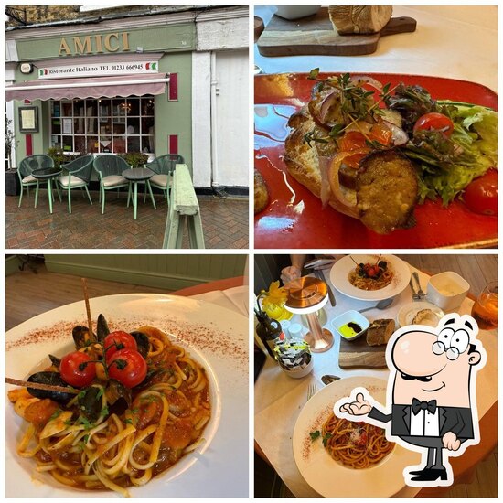 Menu at Amici restaurant, Ashford