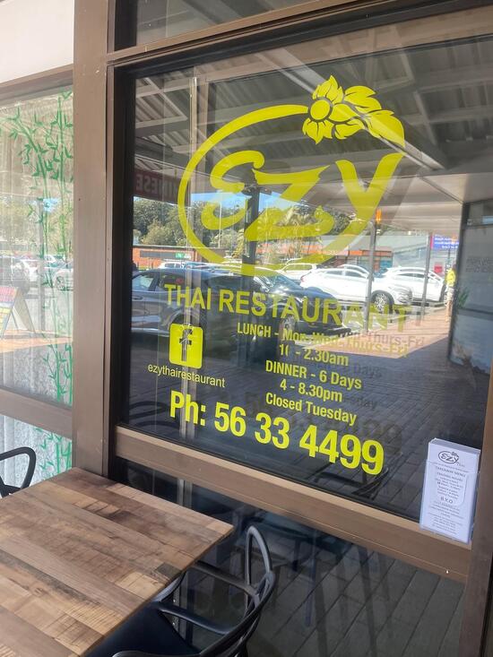 Menu at EZY Thai Restaurant - Currumbin Fair, Currumbin Waters, 15/23 ...