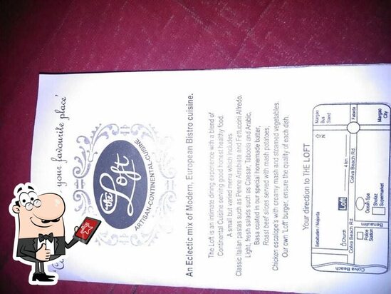 Menu at The Loft, Margao