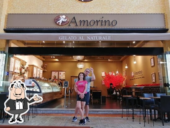 Menu at Amorino cafe, Cancún