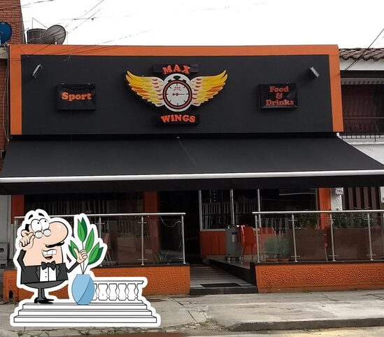 Menu at Max Wings restaurant, Bogotá