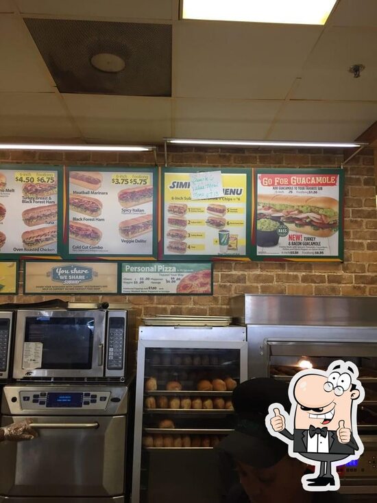 Menu at Subway fast food, New Orleans, 901 Convention Center Blvd Suite 107