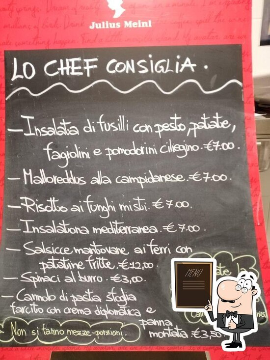 Menu da Bistro Gambrinus pub & bar, Bolzano