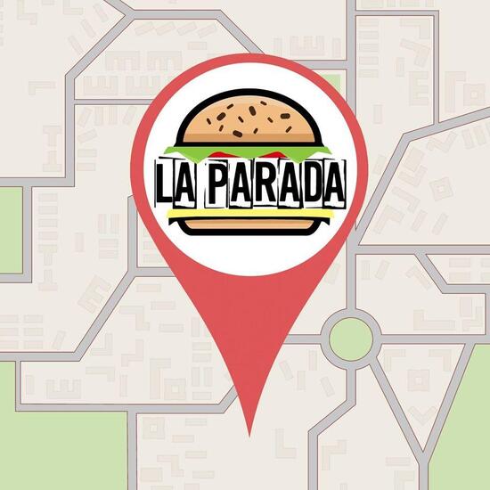 Menu at La Parada Burgers restaurant, Mexico City