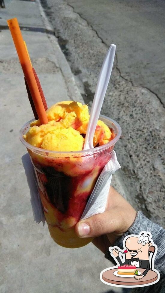 Menu at Raspados Champiña restaurant, Tijuana, C. Hector Lutteroth 6810