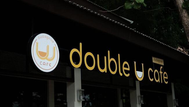 Menu at double U cafe, Lampang