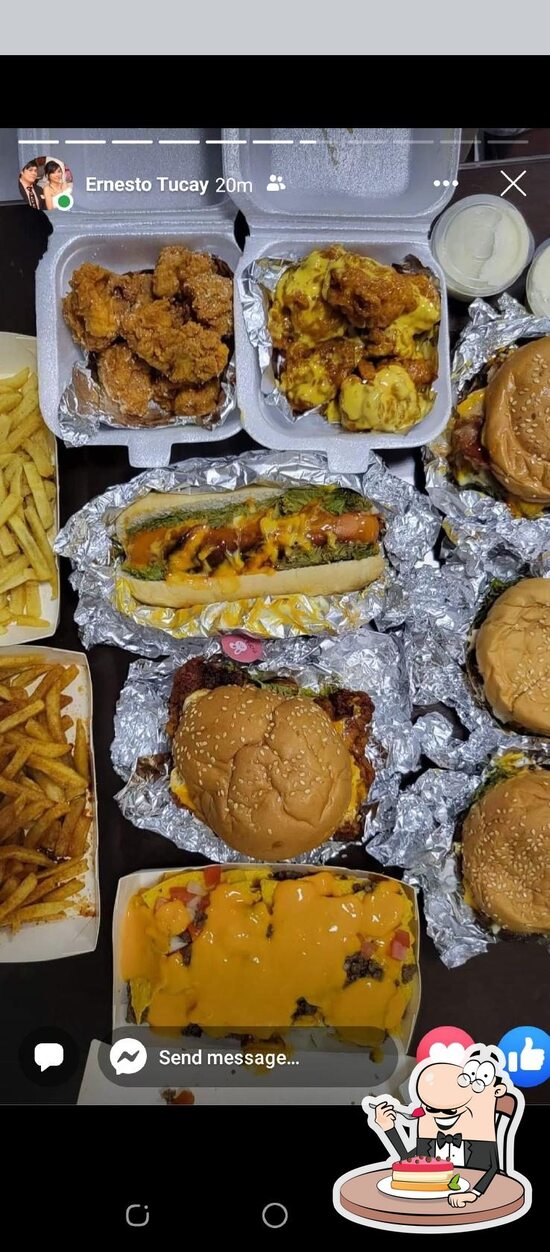 Menu at Kulet's Burger House restaurant, Taytay