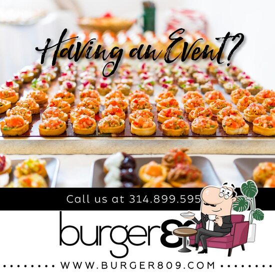 Menu at Burger 809 restaurant, St. Louis, 808 Chestnut St