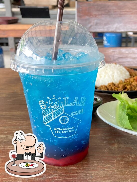 Menu at Solar Cafe' - ย้ายไปฝั่งตรงข้ามที่เดิมแล้ว, San Phi Suea