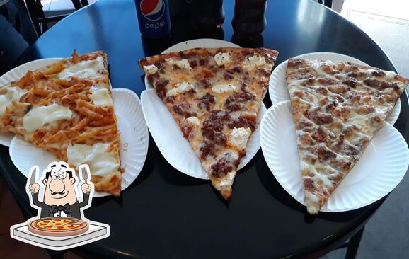 Menu at The Big Slice pizzeria, New Rochelle