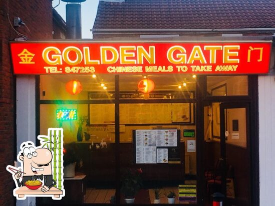 Menu at Golden Gate fast food, Cottingham