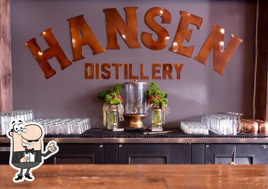 Menu at Hansen Distillery, Edmonton