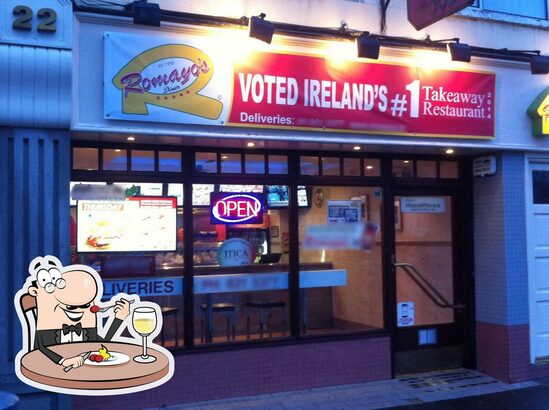 Menu at Romayo's Blanchardstown fast food, Dublin, 2 Main St