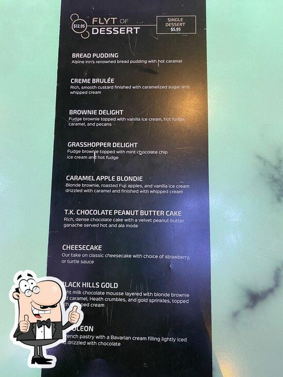 Menu at FLYT Steakhouse, Deadwood, 372 Main St