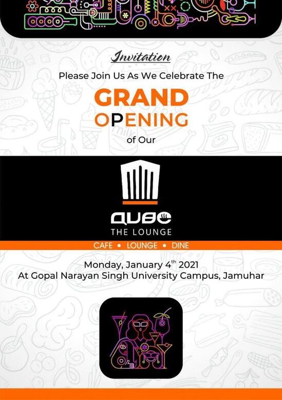 Qube The Lounge, India - Restaurant menu and reviews