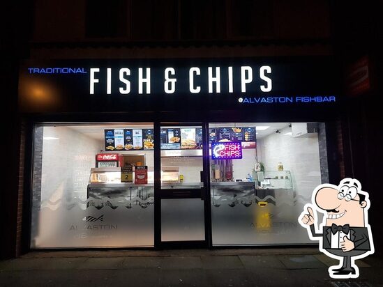 Menu at Alvaston Fish Bar, Derby
