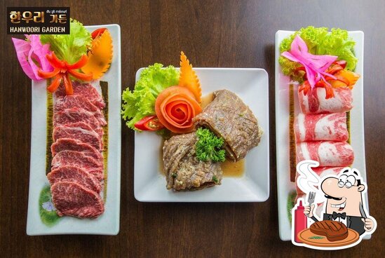 Menu at Hanwoori Garden restaurant, Pattaya City
