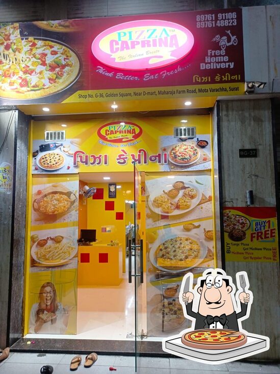 Menu at PIZZA CAPRINA, Surat
