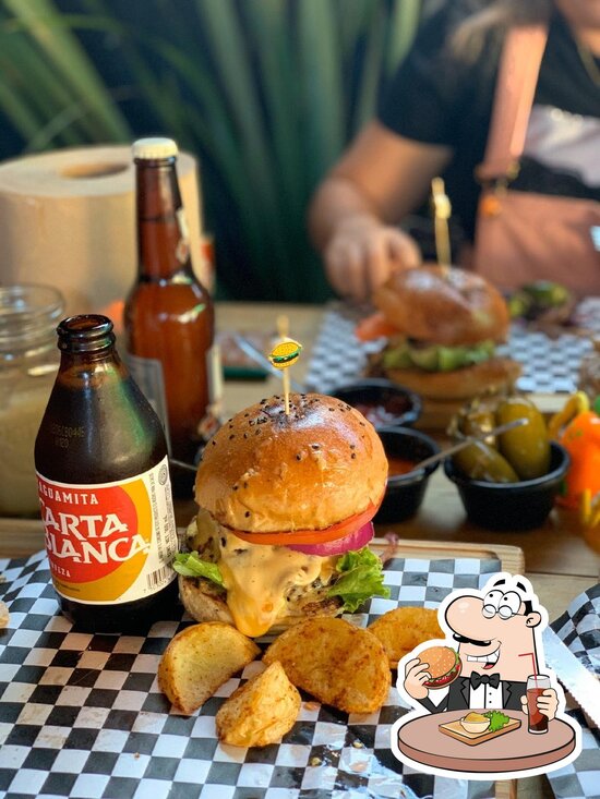 Menu at Burger Club, Guadalajara