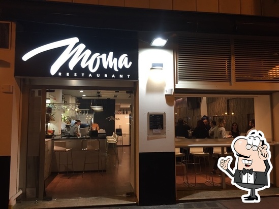 Menu at MOMA Restaurant, Valencia