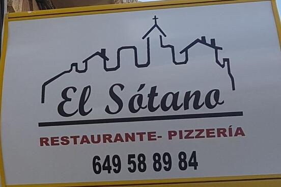 Menu at El Sótano restaurant, Albox