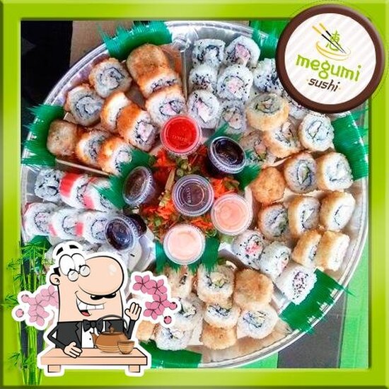 Menu at megumi sushi restaurant, Tijuana